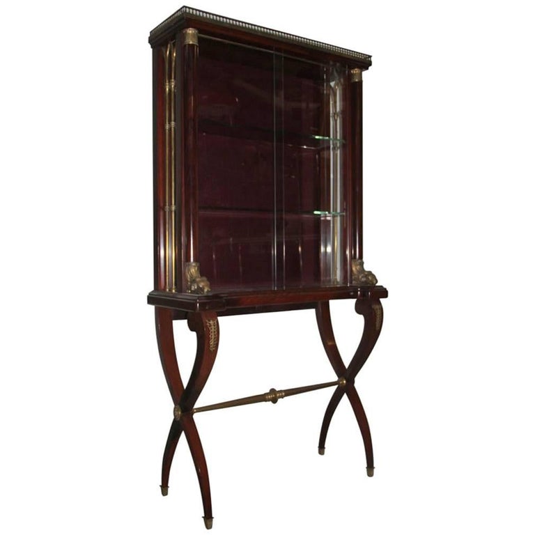 Showcase Rosewood Design, 1950, Italian For Sale at 1stDibs