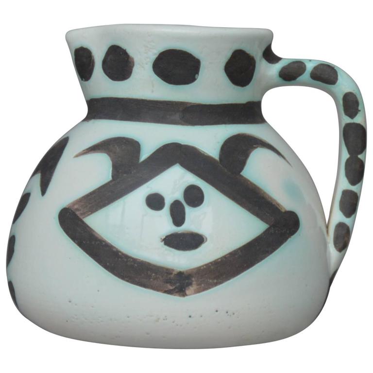 Pablo Picasso Ceramic Pitcher Madoura For Sale at 1stdibs