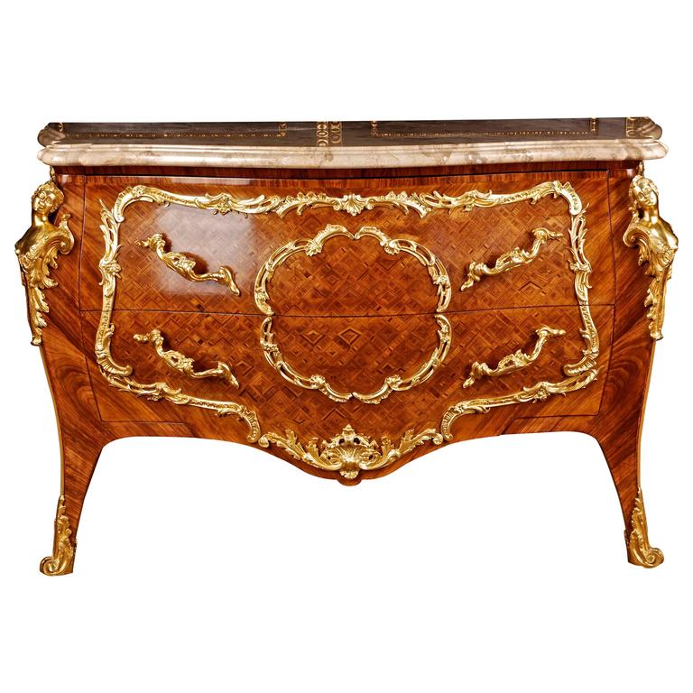 20th Century Louis XV Style French Commode After Francois Linke at 1stDibs
