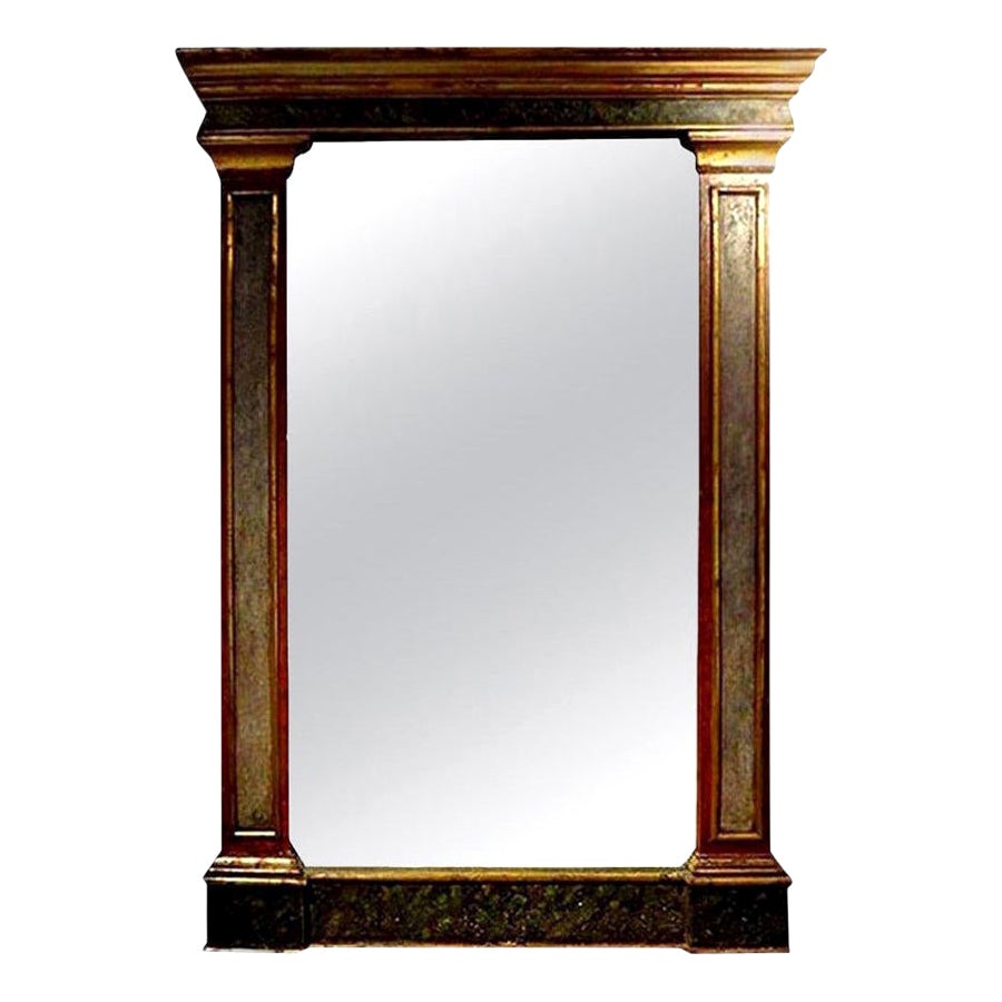 Italian Giltwood Mirror w/ Solomonic Columns , Style of Venetian Lace ...