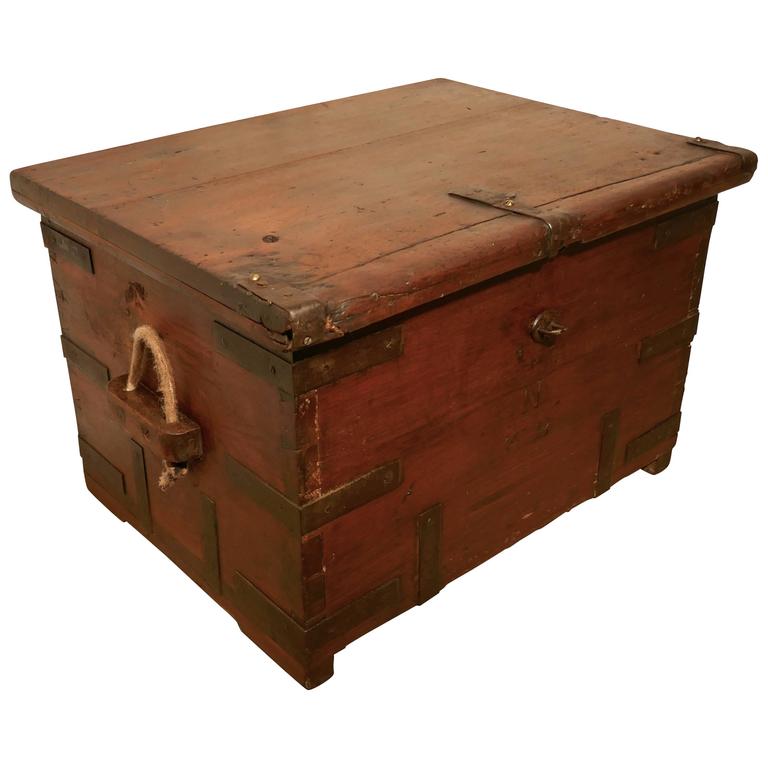 18th Century Naval Officers Sea Chest at 1stDibs | 18th century sea ...