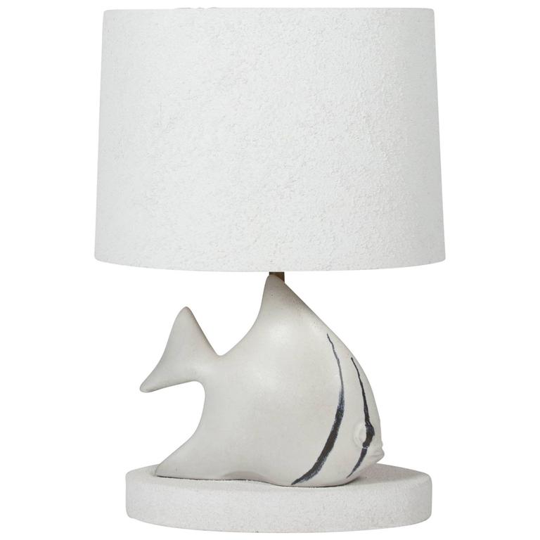 "Angelfish" Table Lamp by Mariana Van Alesh, 1940s For Sale at 1stDibs
