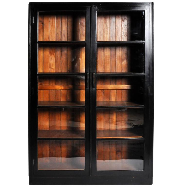 British Colonial Display Cabinet with Five Shelves at 1stDibs
