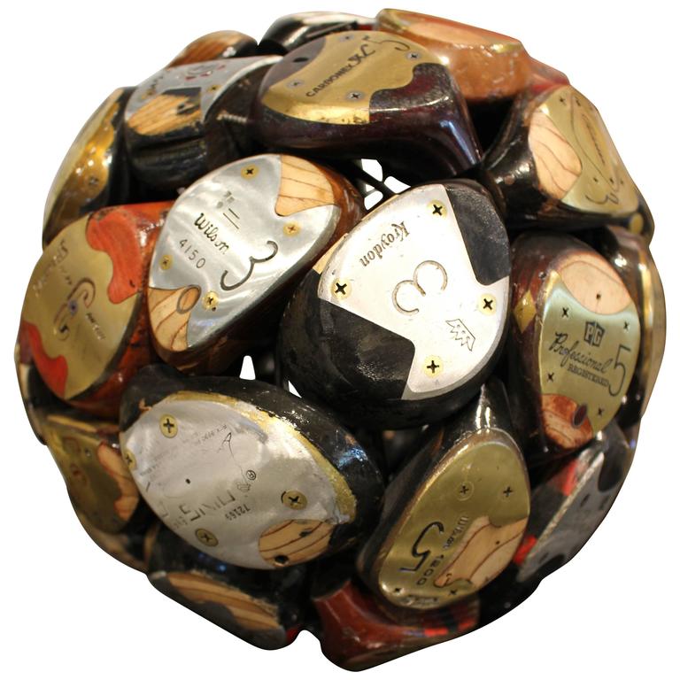 Whimsical Ball Consisting of Golf Club Heads from Palm Beach, FL at 1stDibs
