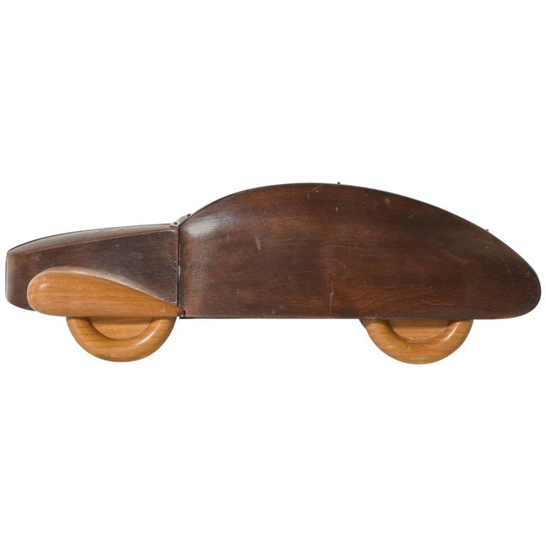Art Deco Rosewood Model Car at 1stDibs