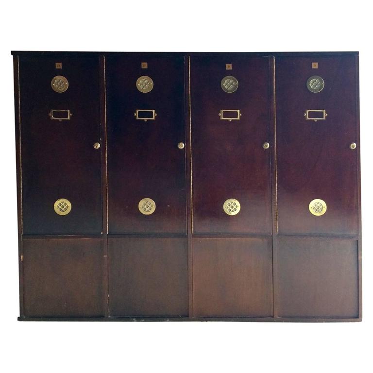 Haberdashery Lockers Cabinet Vintage Retro Mid-Century Industrial at ...