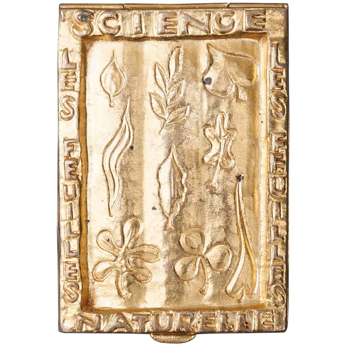 Line Vautrin Gilt Bronze Box Signed at 1stDibs