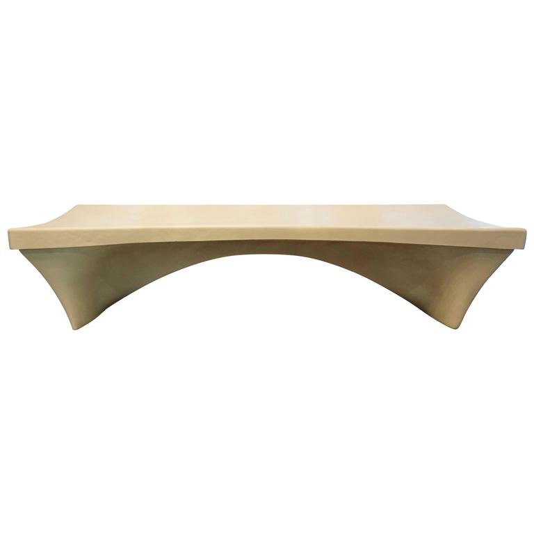 Stylish Fiberglass Bench by Douglas Deeds at 1stDibs