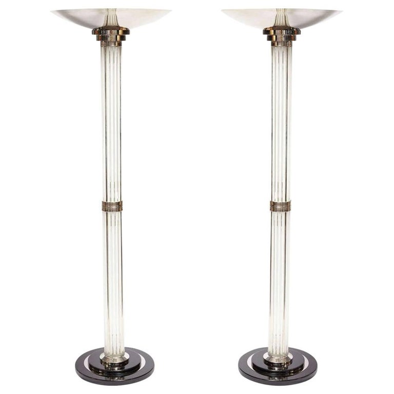 Pair of Art Deco Torchieres For Sale at 1stDibs