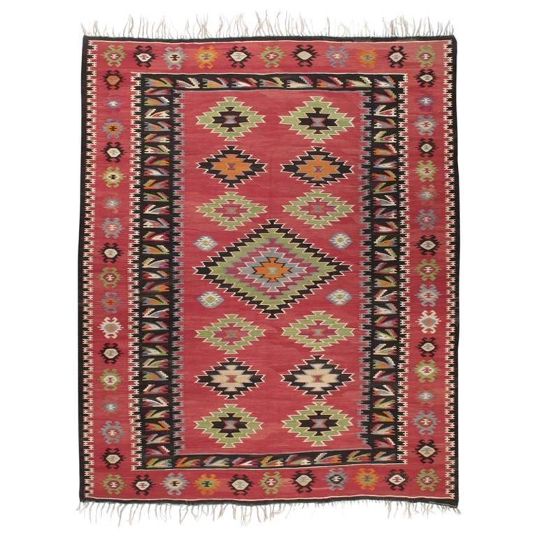 Balkan Kilim Rug For Sale at 1stDibs
