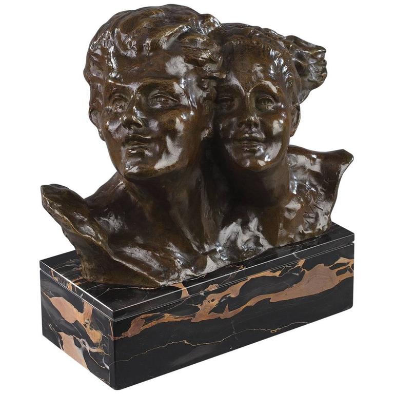 Art Deco Bronze Sculpture by René André Varnier at 1stDibs