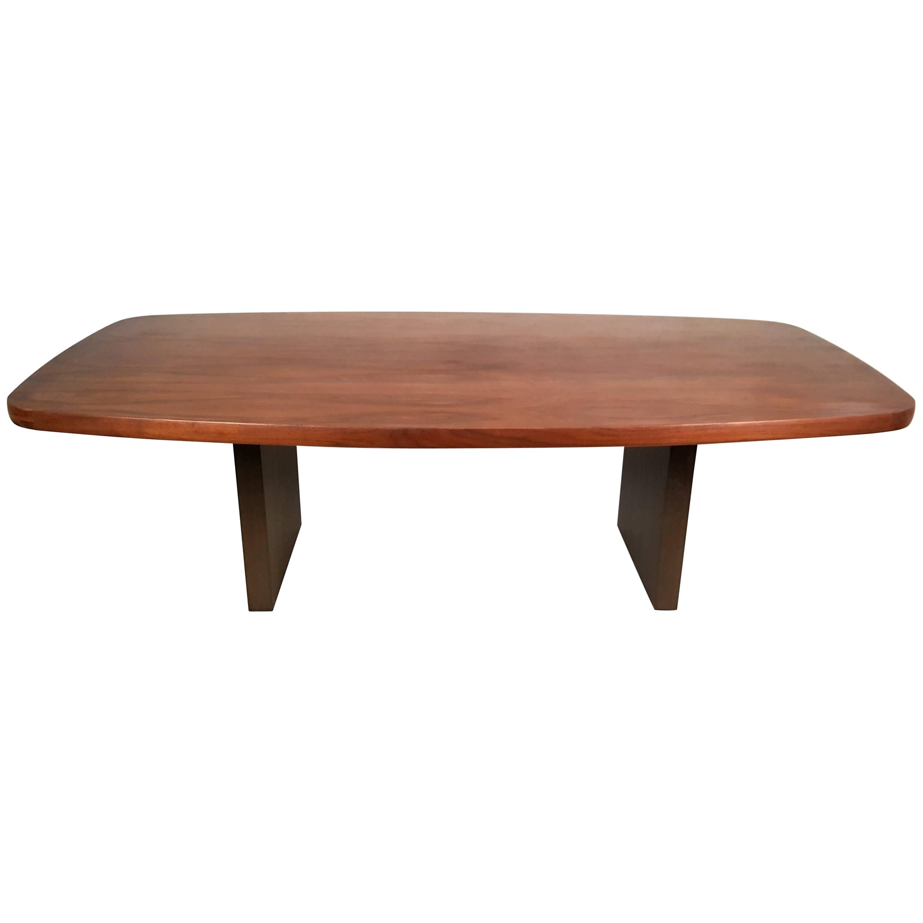 Oil Rubbed Bronze and Walnut Dining Table by Dunbar at 1stDibs