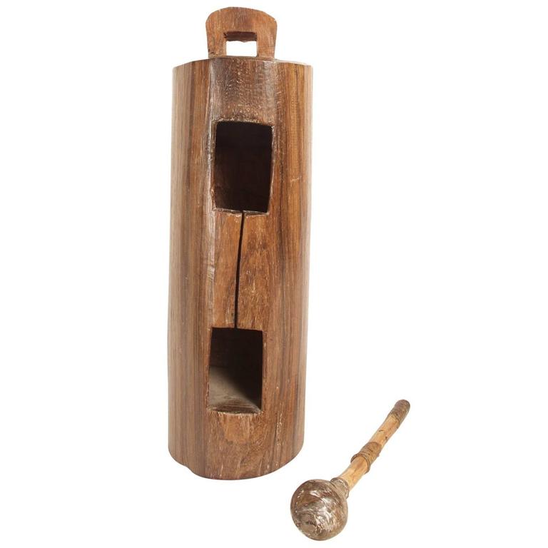 Late 19th Century Carved Wood Bell For Sale at 1stDibs