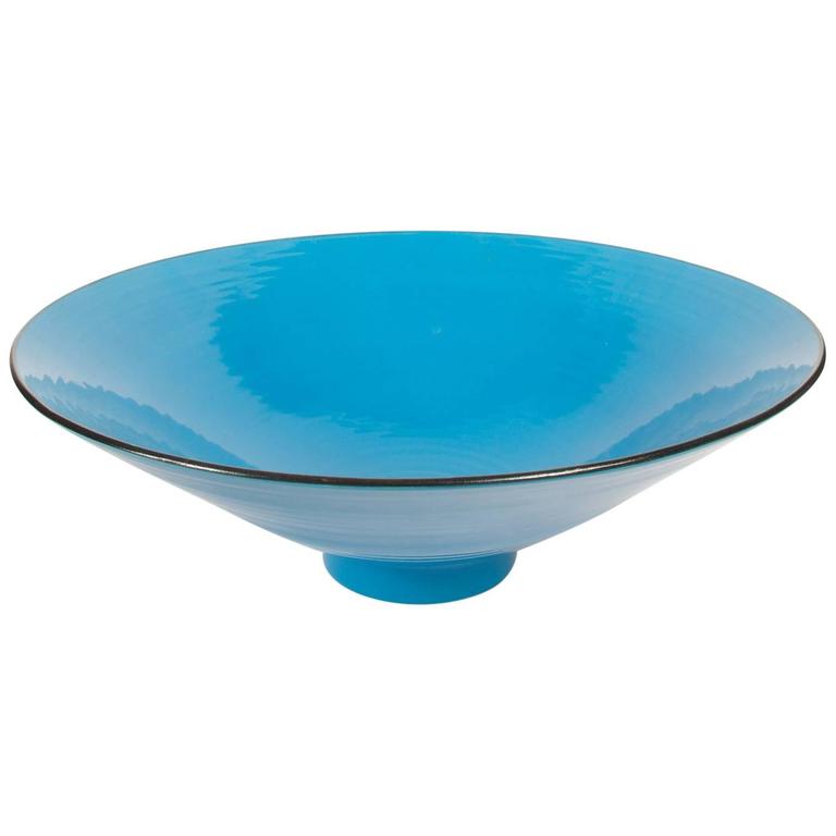 Large Unusual Blue Plate For Sale at 1stDibs