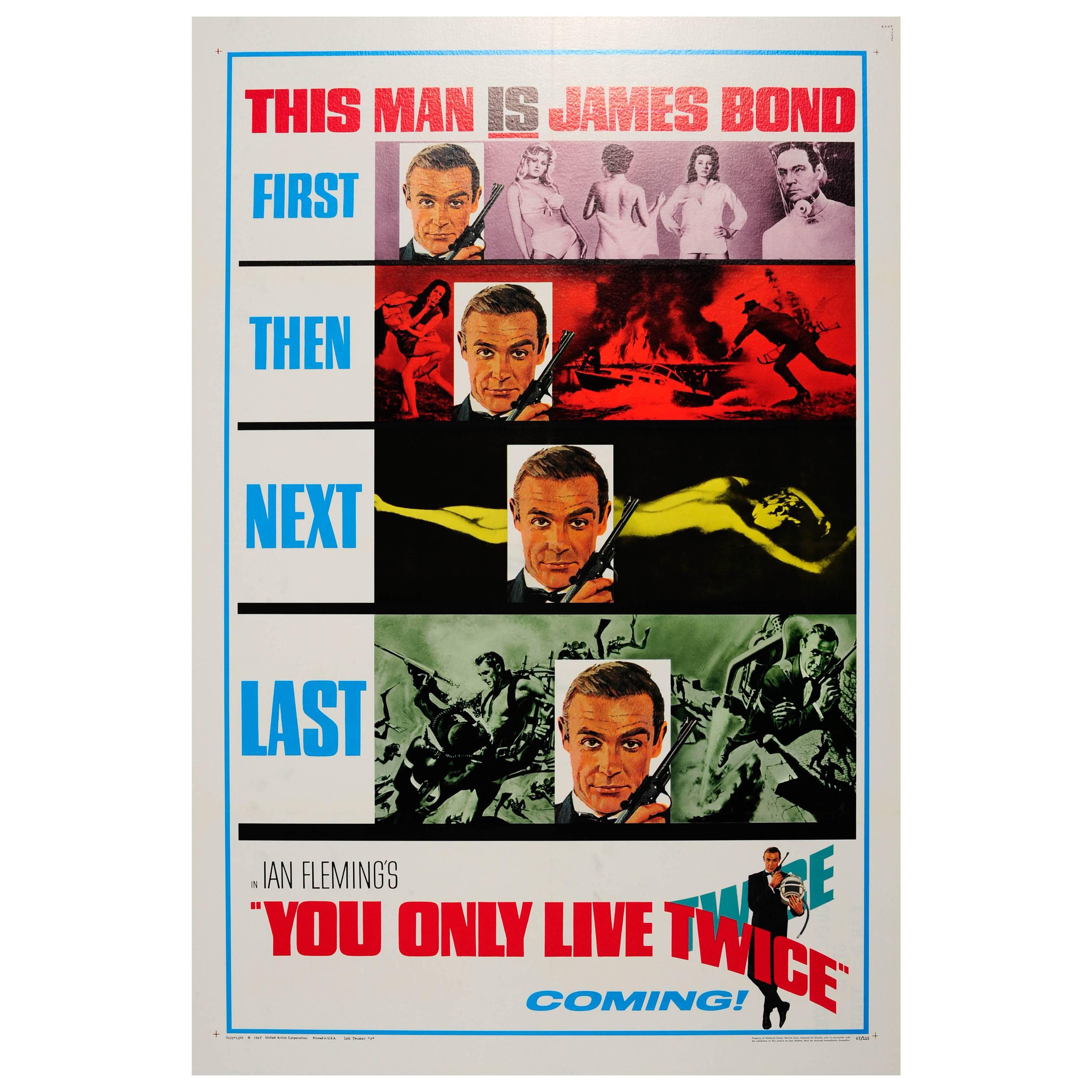 Original Vintage Teaser Movie Poster for the James Bond Film You Only ...