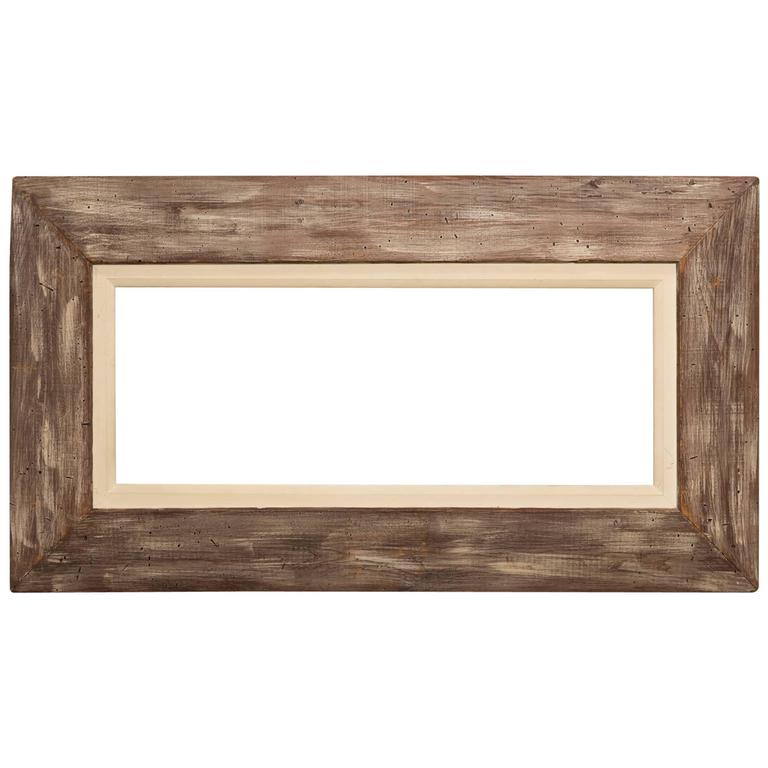 1950s pickled worm wood Frame at 1stDibs