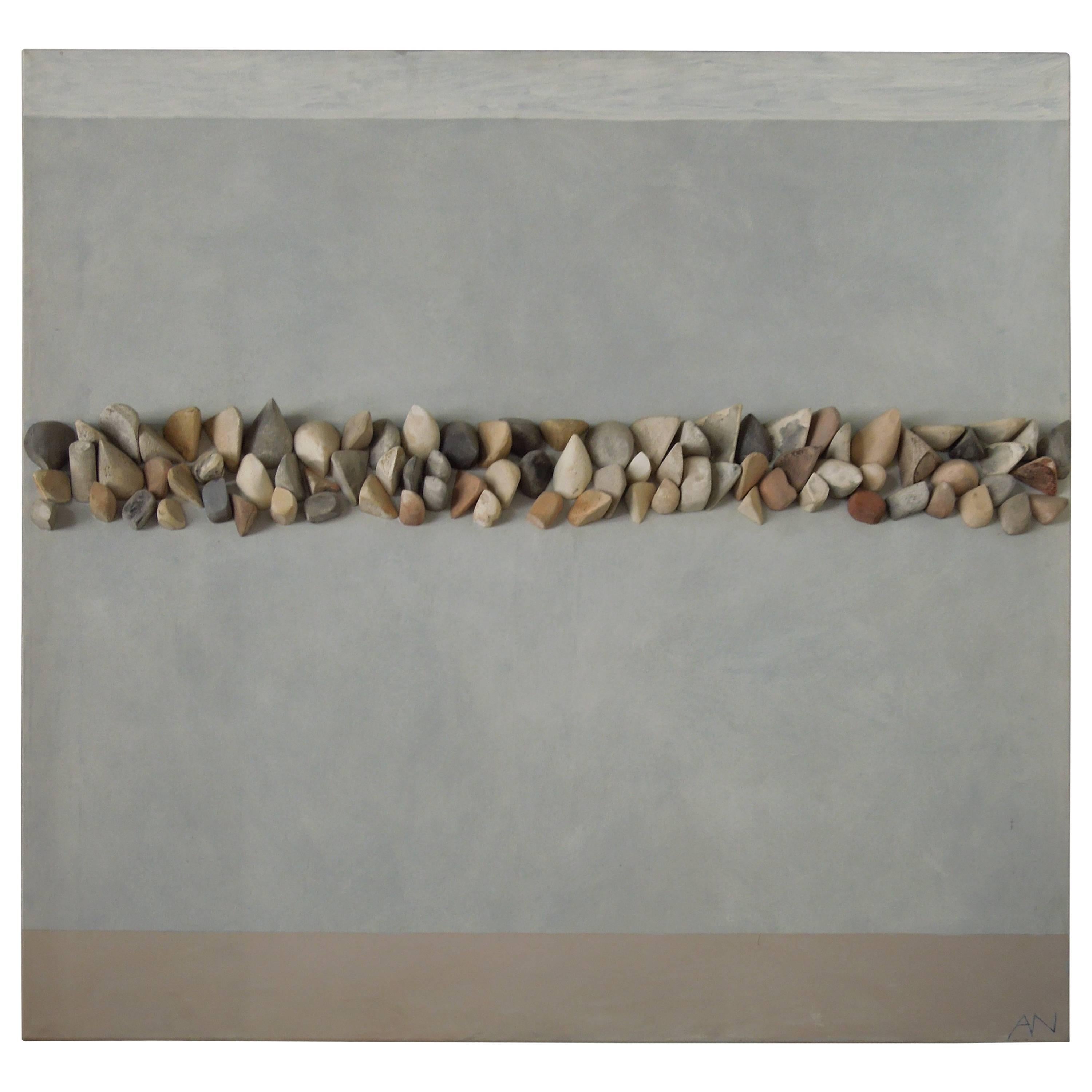 1981 Andy Nelson Original Dimensional Wood and Acrylic on Canvas at 1stDibs