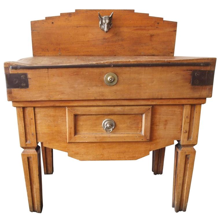 French Butcher Block at 1stDibs