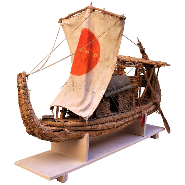 Kon -Tiki Model Boat from Venice Bianale at 1stDibs