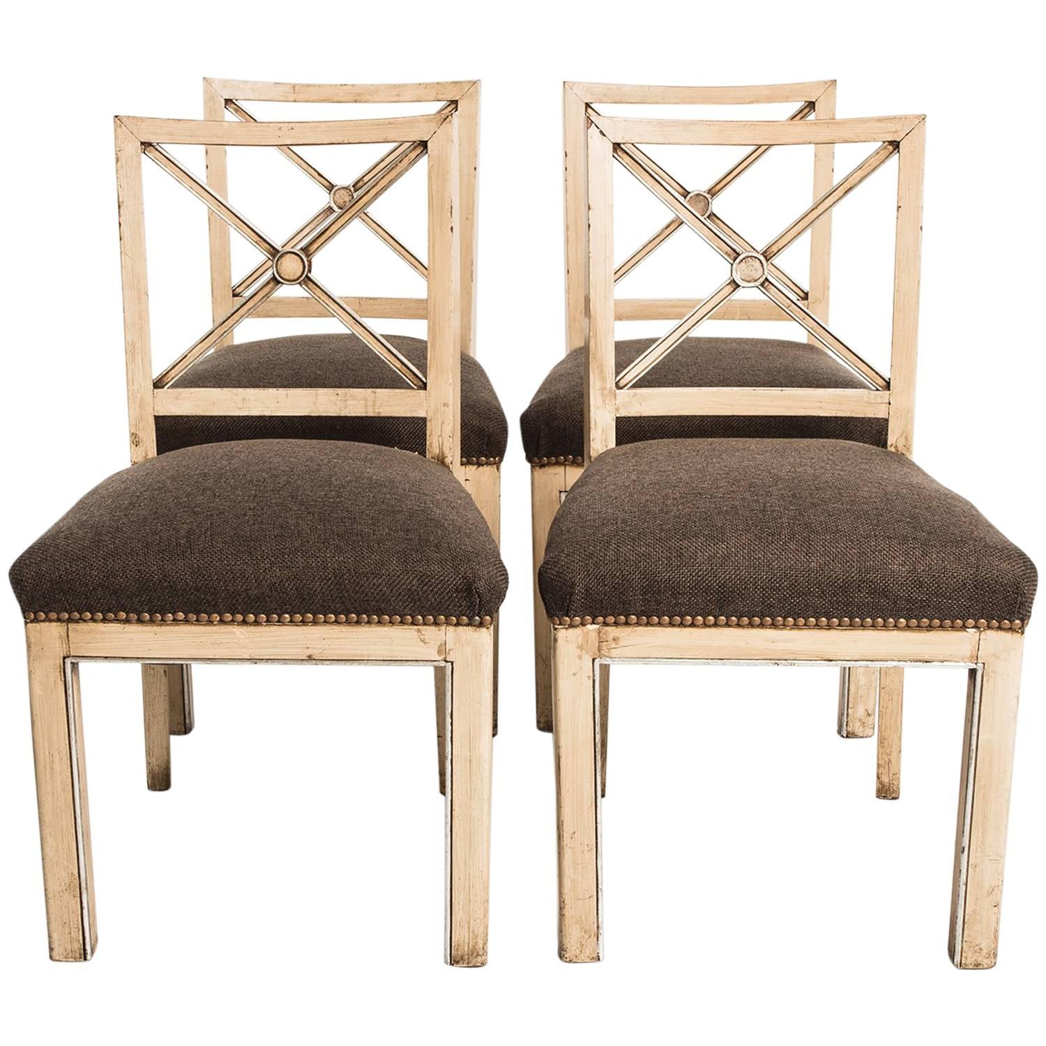 'x' Back Side Chairs For Sale at 1stDibs
