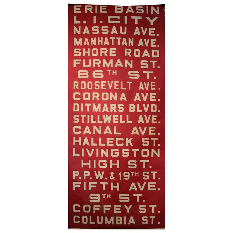 Authentic Bus Roll New York City at 1stDibs