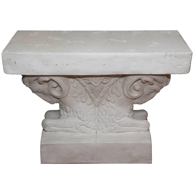 Double Ram's Head Table Base at 1stDibs