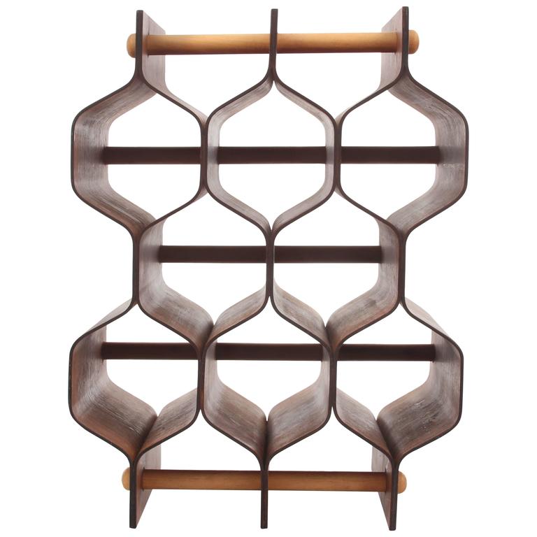 Mid-Century Modern Wine Rack by Torsten Johansson in Rio Rosewood at ...