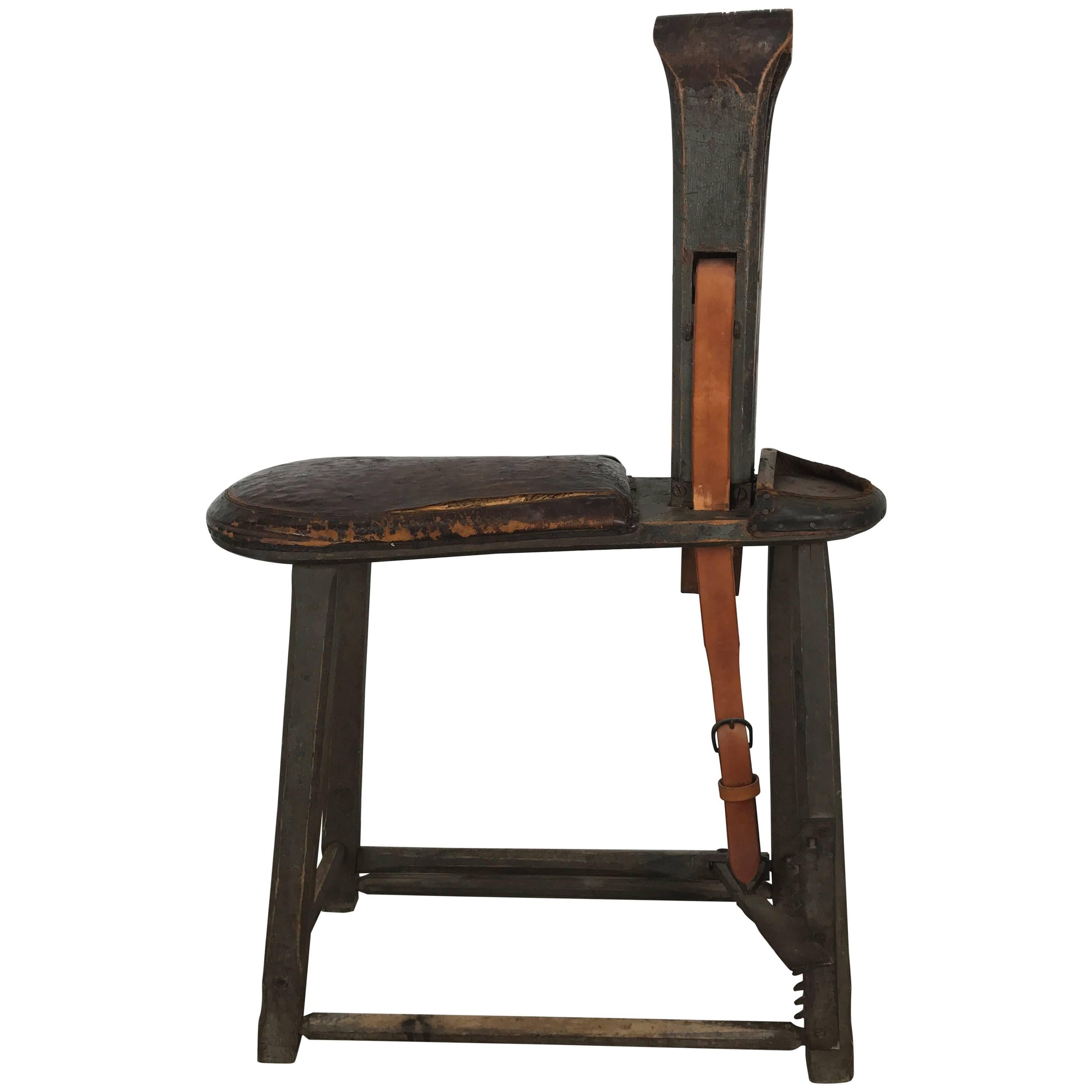 Antique Sculptural Harness Saddle Repair Bench, circa 1840s For Sale at ...
