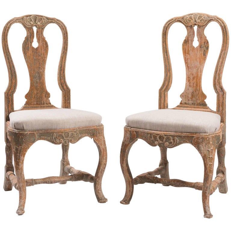 18th Century Swedish Rococo Chairs For Sale at 1stDibs | rococo ...