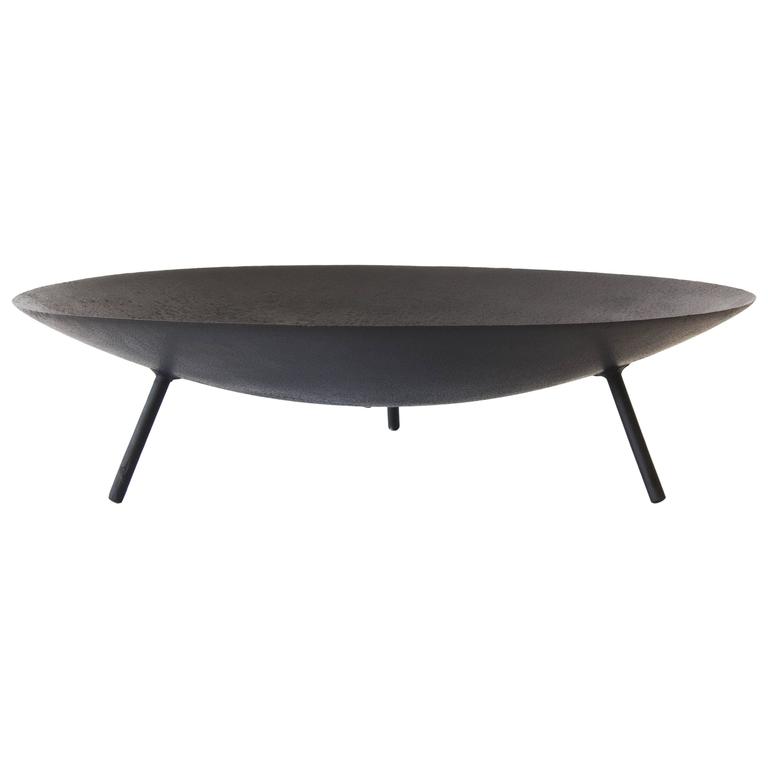 Large Modernist Fire Pit or Brazier with Tripod Base at 1stDibs