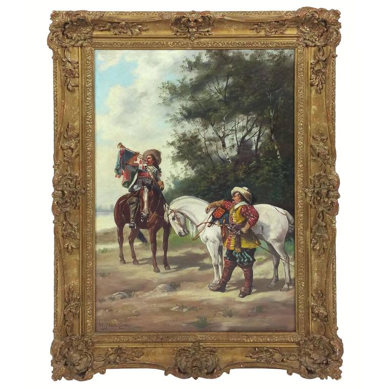 19th Century Oil on Canvas by H Markham at 1stDibs