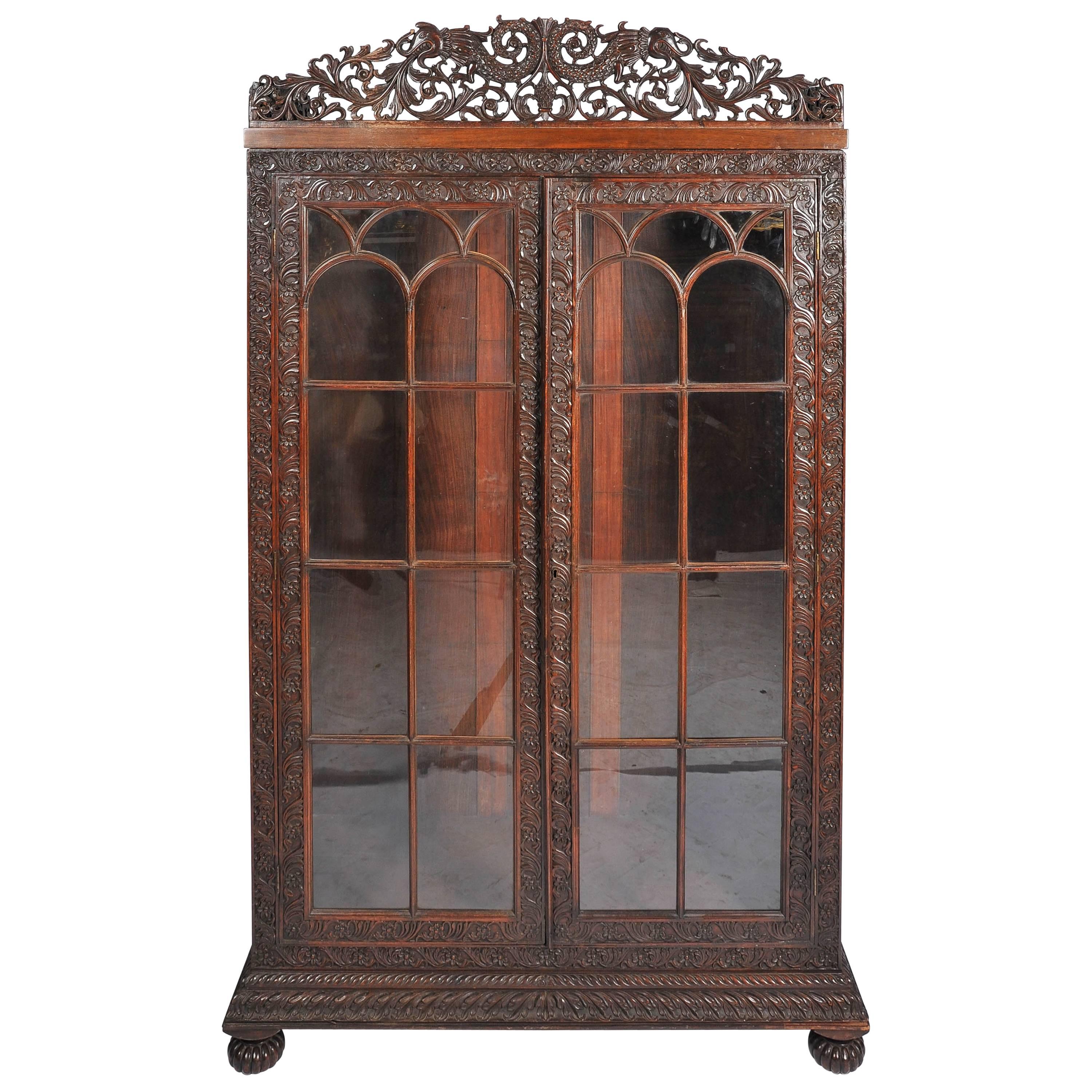 Colonial 19th Century Anglo-Indian Bookcase For Sale at 1stDibs ...