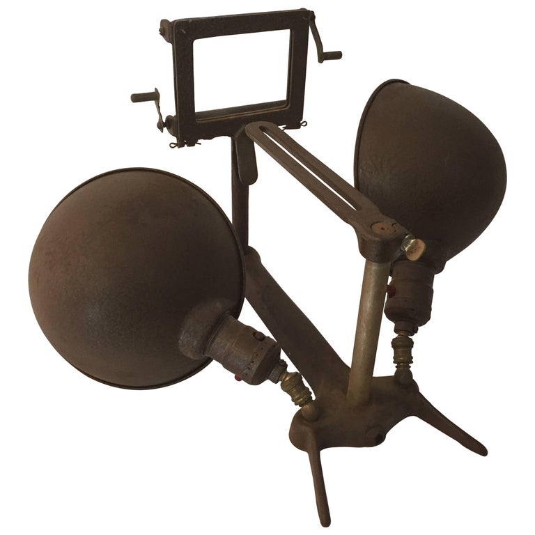 Industrial Double Light Projector Lamp at 1stDibs | industrial projector