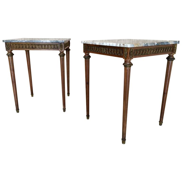 Pair of Louis XVI Style Tables at 1stDibs