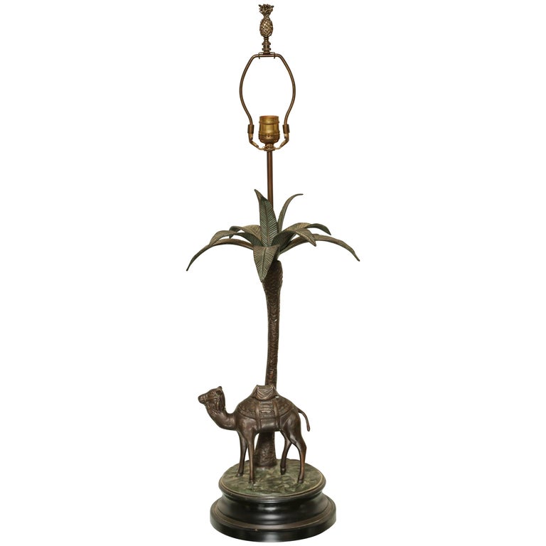 Mid-Century Orientalist "Camel" Lamp at 1stDibs | camel lamp base