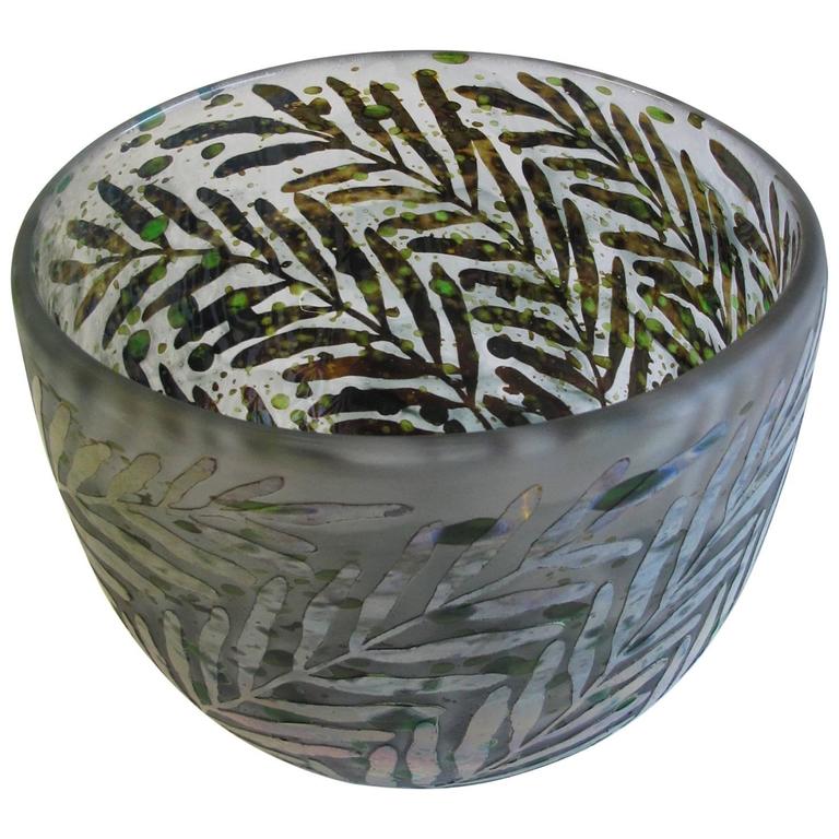 Finnish Design Glass Vase by Heikki Orvola for Nuutajärvi Notsjo For ...