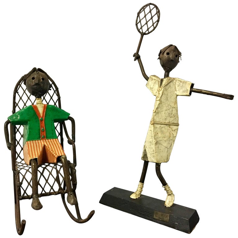 Eclectic Pair of Metal Painted Sculptures by Manuel Felguerez For Sale ...