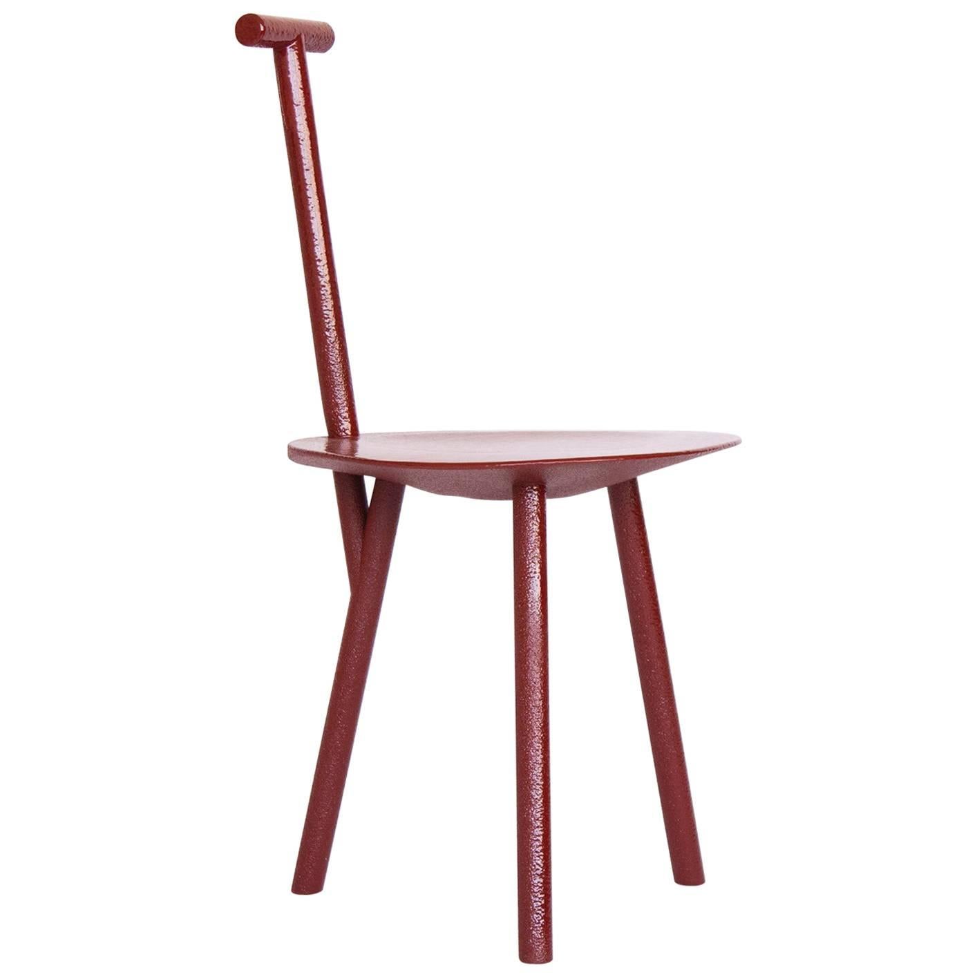 Faye Toogood Oxblood Rubber Spade Chair For Sale at 1stDibs
