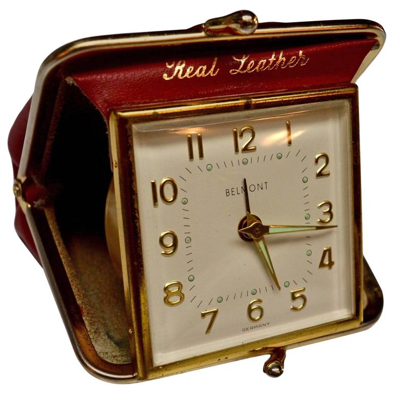 English Miniature Purse Travel Clock at 1stDibs