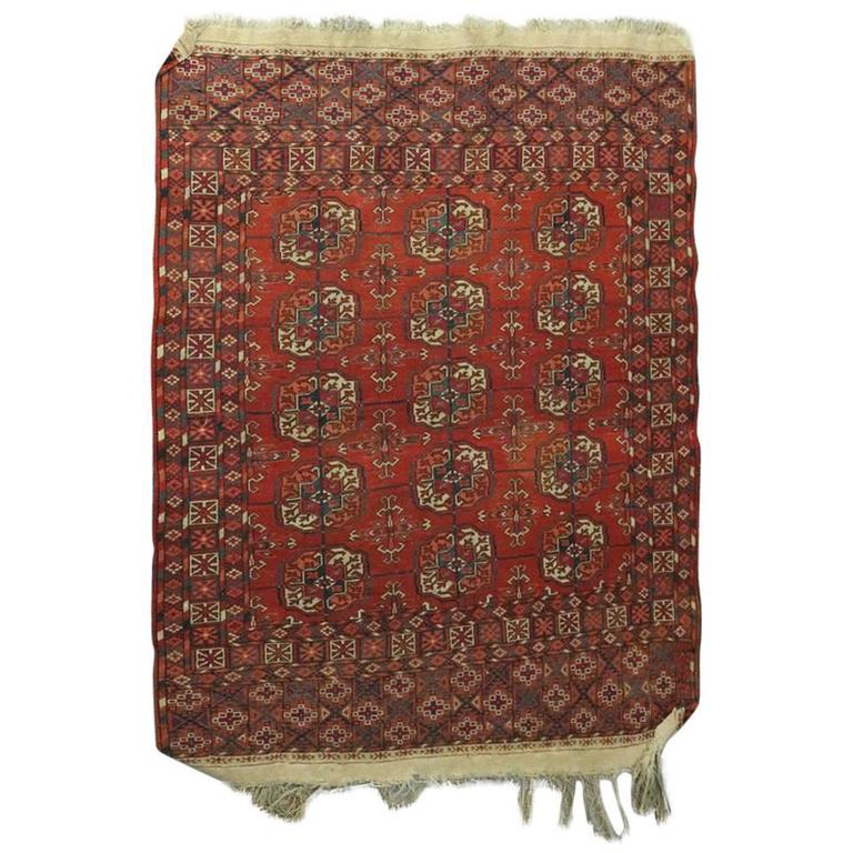 Antique Bokhara Nomadic Tribal Oriental Rug, circa 1900 at 1stDibs