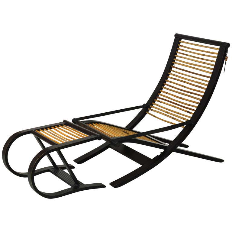 Iconic C1 Reclining Lounge Chair and Foot Stool Designed by David ...