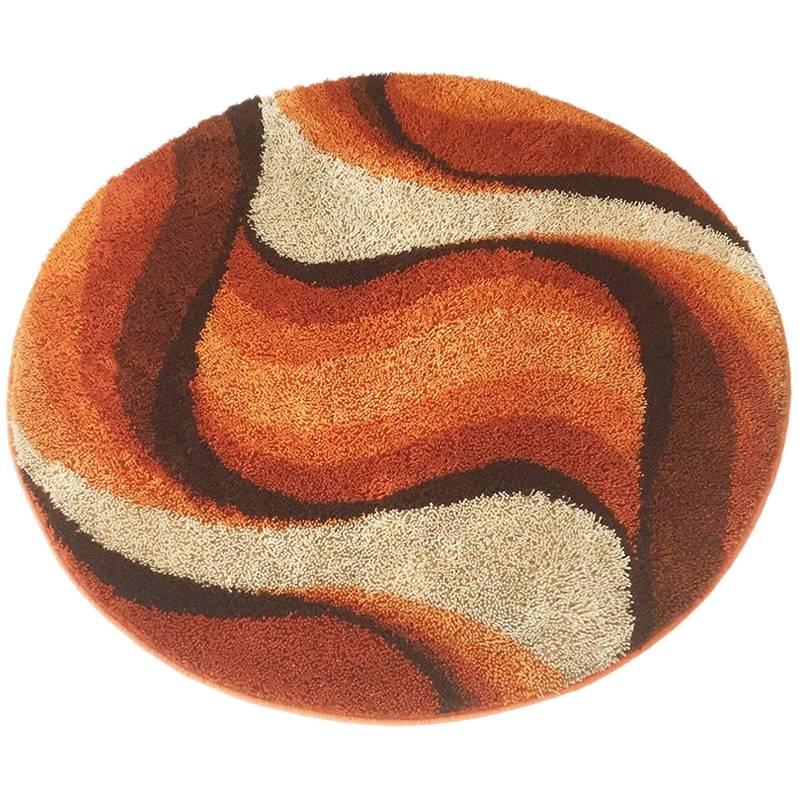 Vintage 1970s Multicolor Pop Art "Wave" Rug Made by Desso, Germany at ...