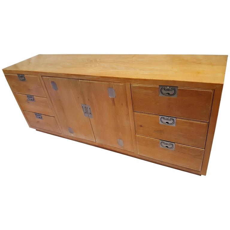20th Century Bleached Walnut Henredon Buffet at 1stDibs