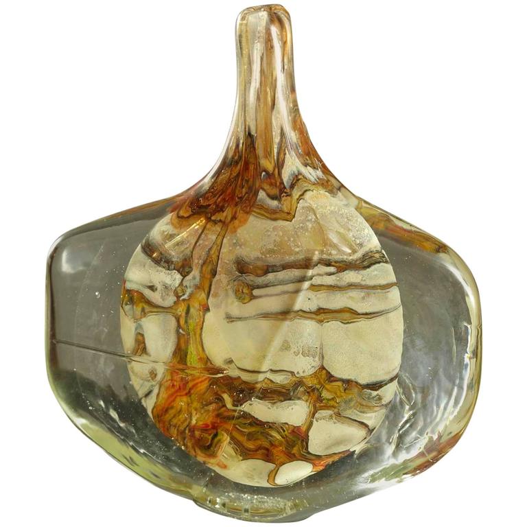Freeform Sommerso Art Glass Vase by Michael Harris for Mdina Glass at ...