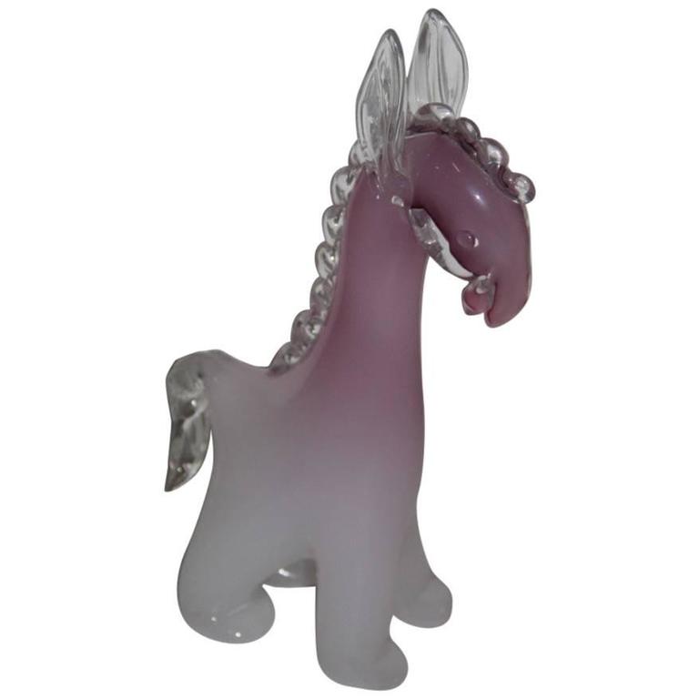 Seguso 1960 Giraffe Alabaster Murano Glass at 1stDibs