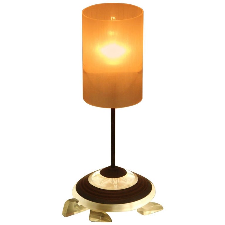 Sculpture Very Particular Table Lamp Shaped like a Turtle in Perspex ...