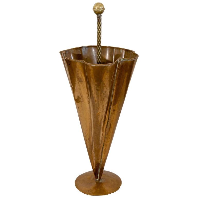 Copper Umbrella Stand at 1stDibs