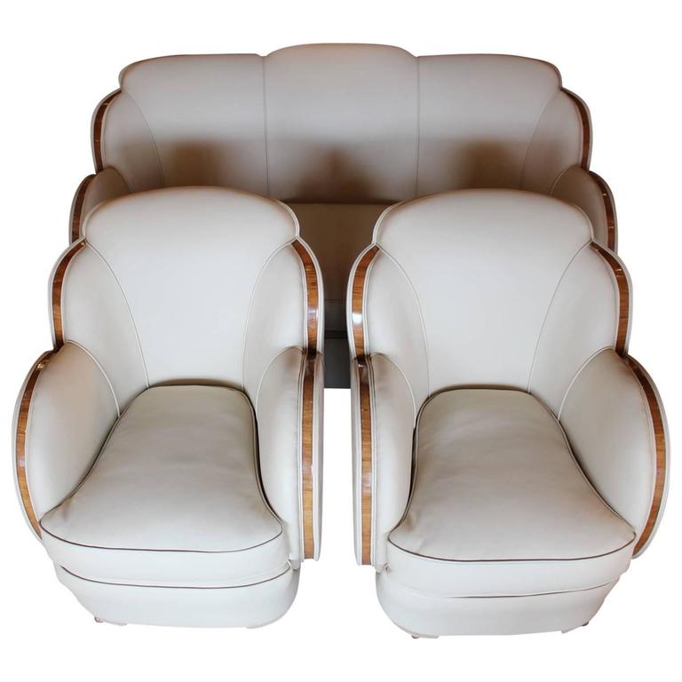 Art Deco Three-Piece Suite at 1stDibs