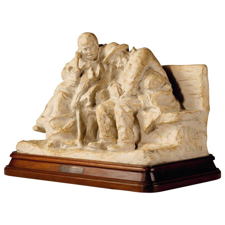 Joseph and Pierre Mougin, Nicolas-Ernest Wittmann, a Grès Sculpture ...