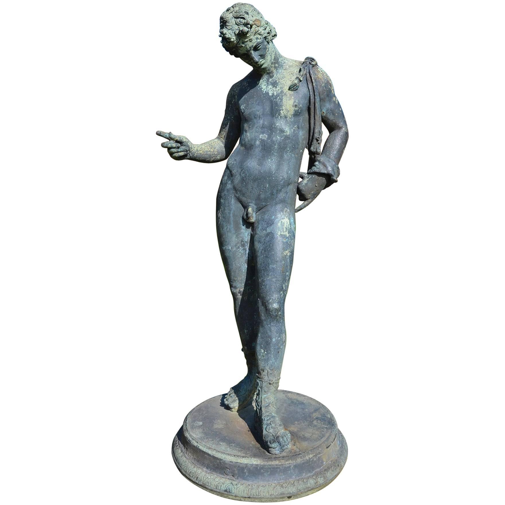 Verdigris Bronze Model of Dionysus For Sale at 1stDibs
